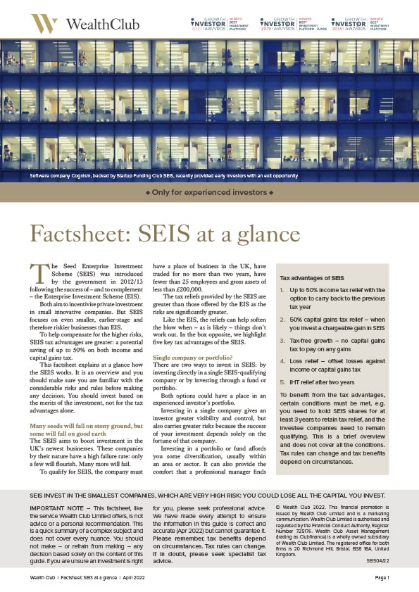 Free guide to SEIS investments – Download now